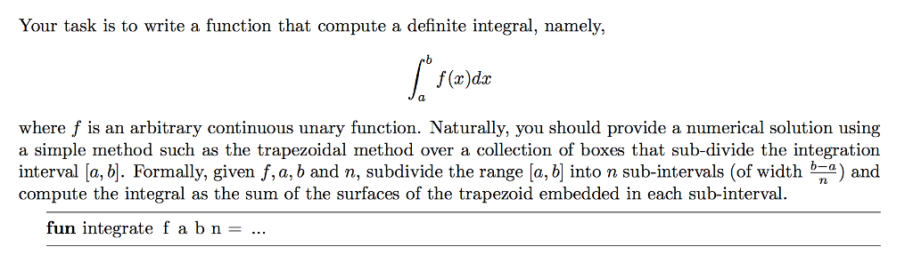 Solved Your task is to write a function that compute a | Chegg.com Solved Your task is to write a function that compute a | Chegg.com