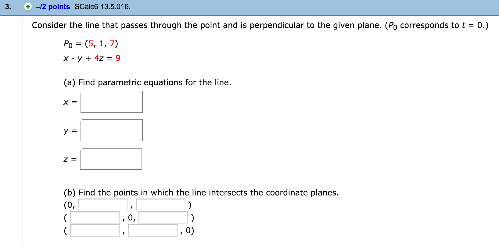 Solved Consider the line that passes through the point and | Chegg.com