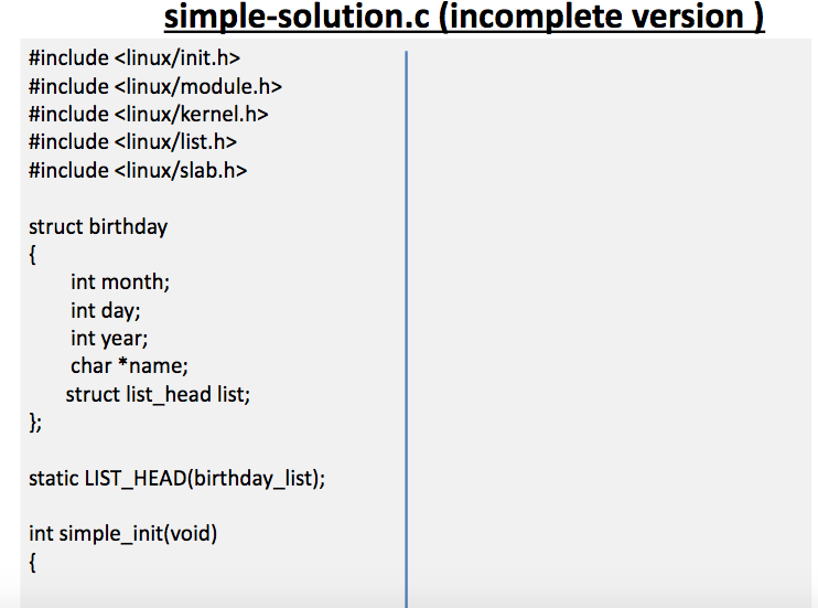 Solved Linux Kernel Modules Demo: Part II Create a Kernel | Chegg.com