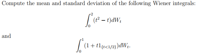 Compute the mean and standard deviation of the | Chegg.com