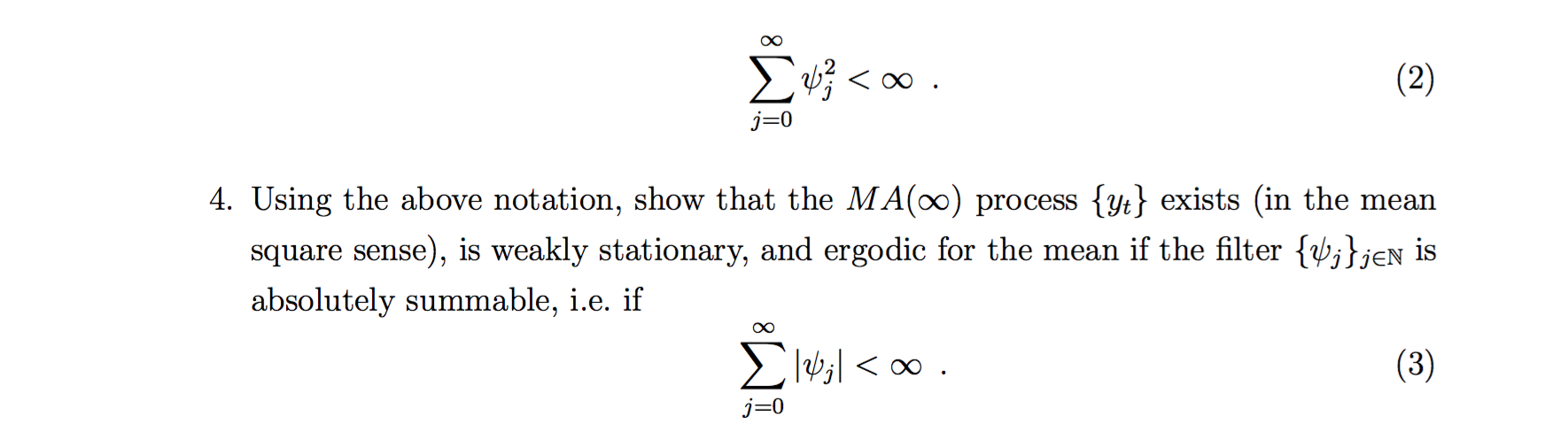 Sigma^infinity_j = 0 psi^2_j