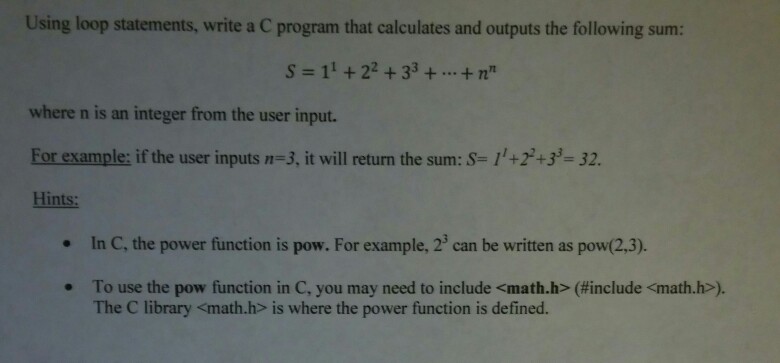 Solved Using Loop Statements Write A C Program That 2569