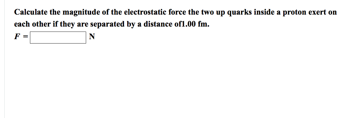 Solved Calculate the magnitude of the electrostatic force | Chegg.com