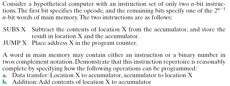 Solved Consider a hypothetical computer with an instruction | Chegg.com