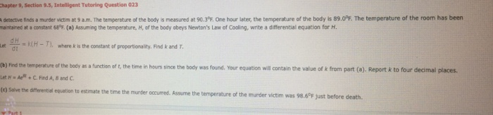 Solved Chapter 9, Section 9.5, Intelligent Tutoring Question | Chegg.com