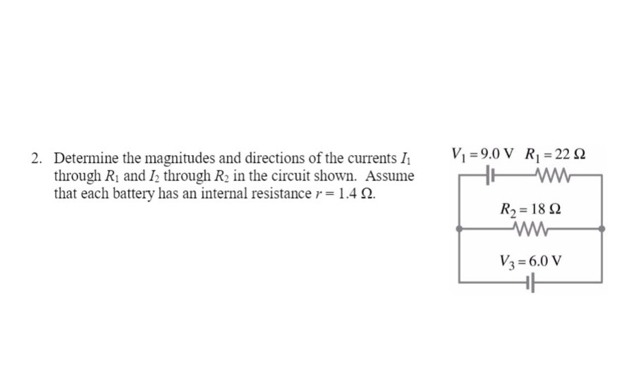 Solved Determine The Magnitudes And Directions Of The