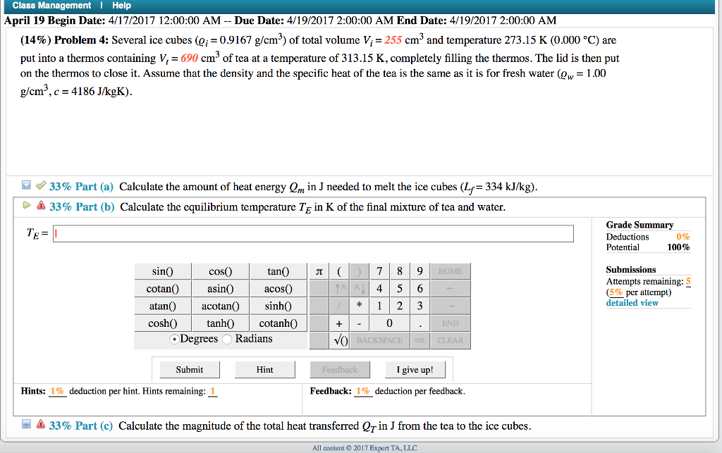 Solved Class Management I Help April 19 Begin Date: | Chegg.com