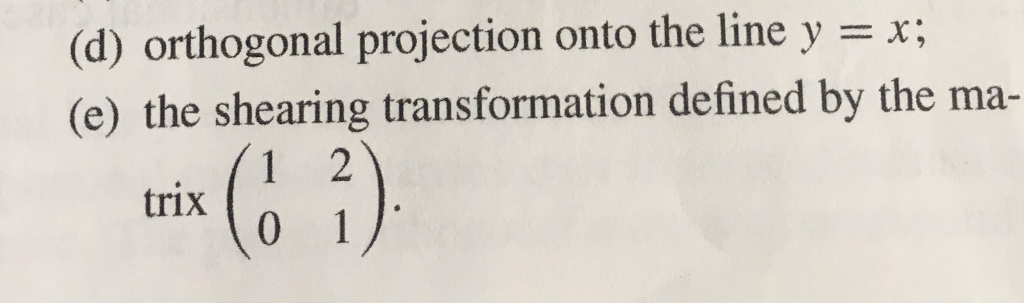 Solved Determine which of the following linear functions L: | Chegg.com