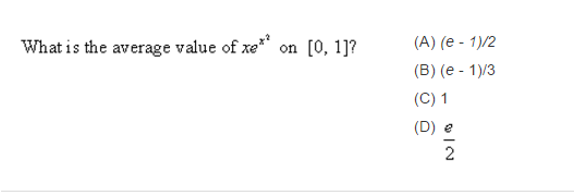 Solved What is the average value of xe^x^2 on [0, 1]? | Chegg.com