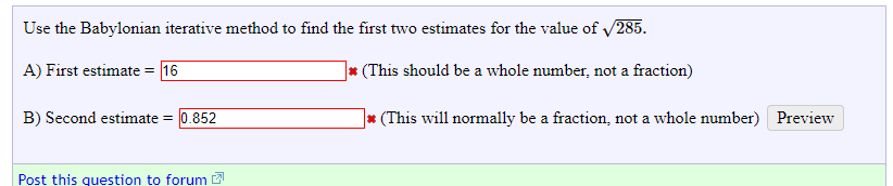 Solved 285. Use the Babylonian iterative method to find the | Chegg.com