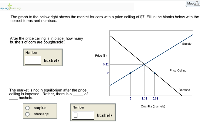Solved Map pling The graph to the below right shows the | Chegg.com