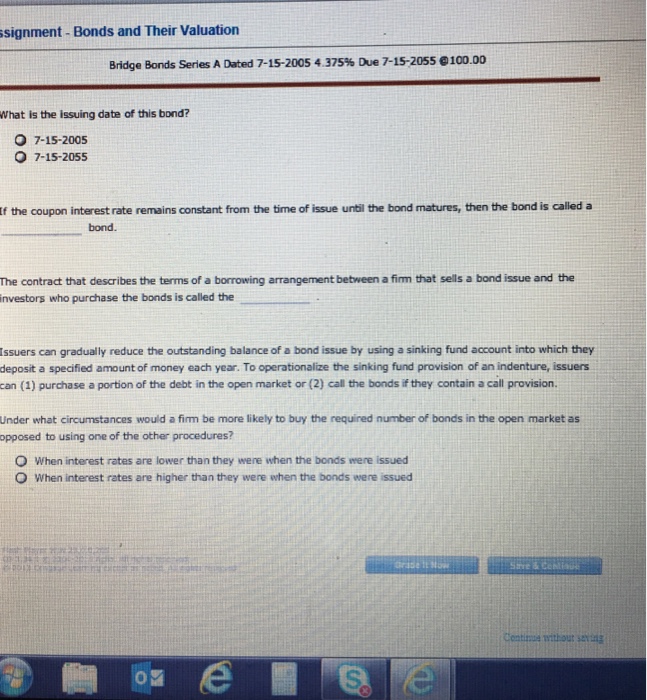 Solved What is the issuing date of this bond? 7-15-2005 | Chegg.com