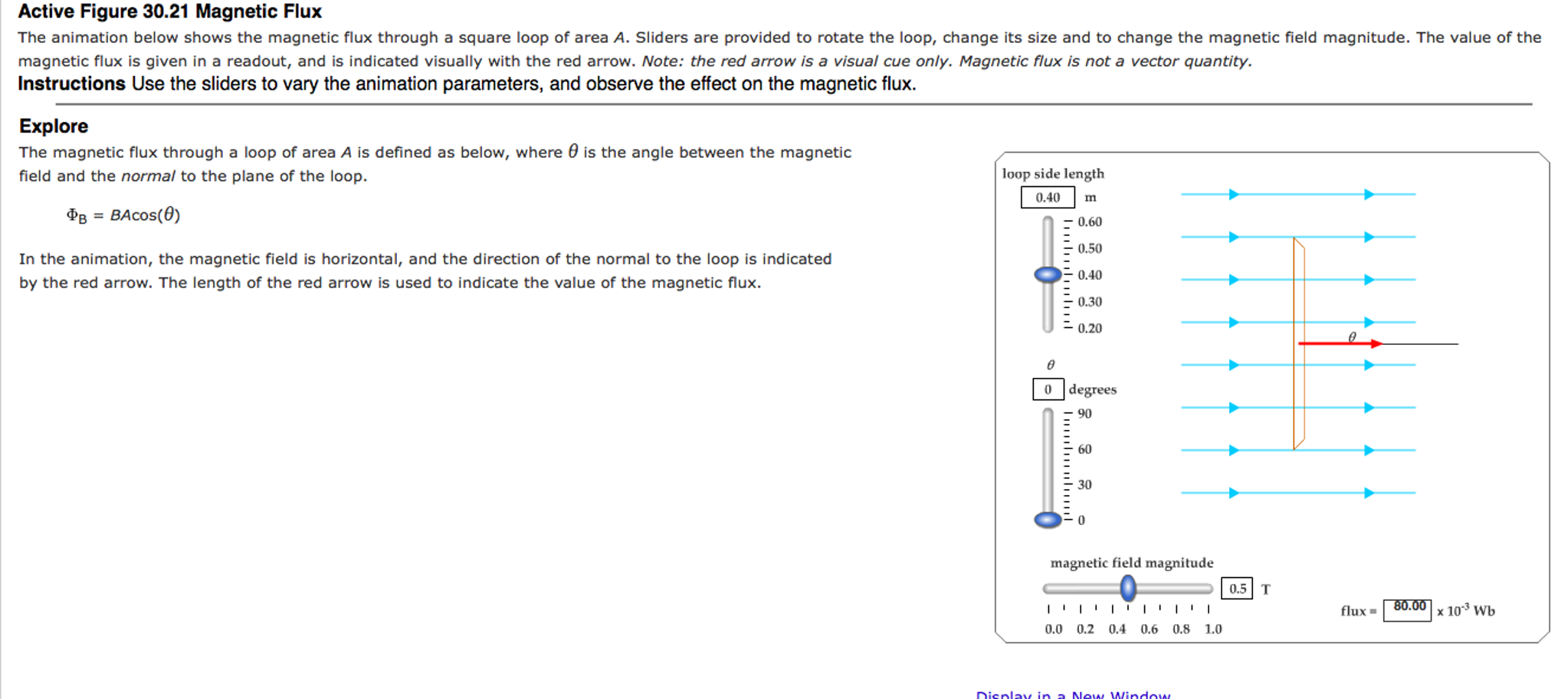 Solved The animation below shows the magnetic flux through a | Chegg.com