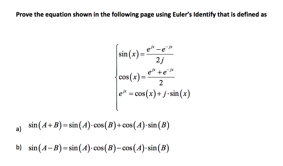 Solved Prove the equation shown in the following page using | Chegg.com