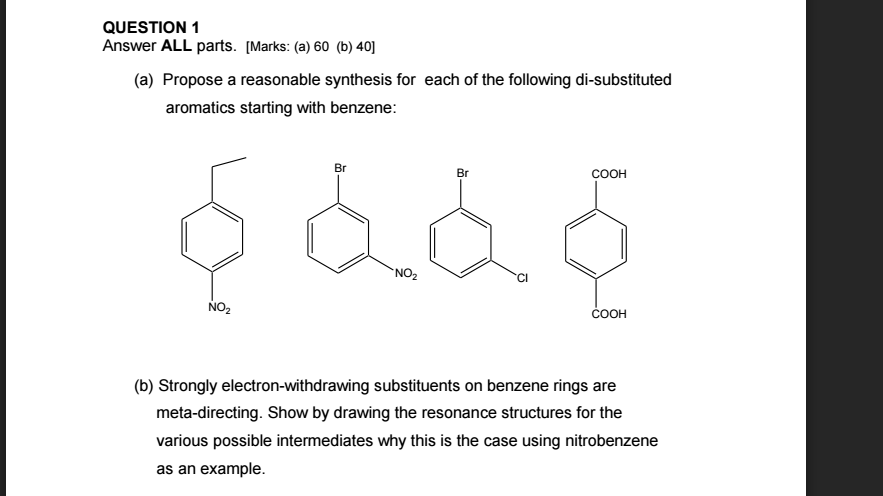 Solved Propose a reasonable synthesis for each of the | Chegg.com