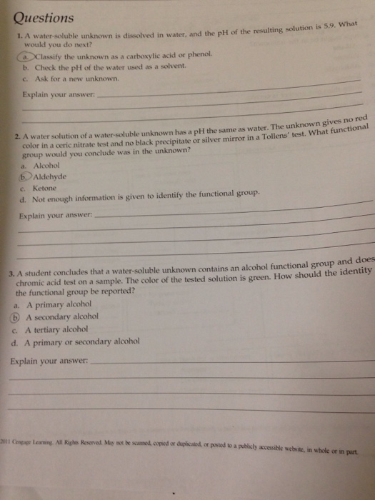 Solved Not sure if my answer is right. Can someone explain | Chegg.com