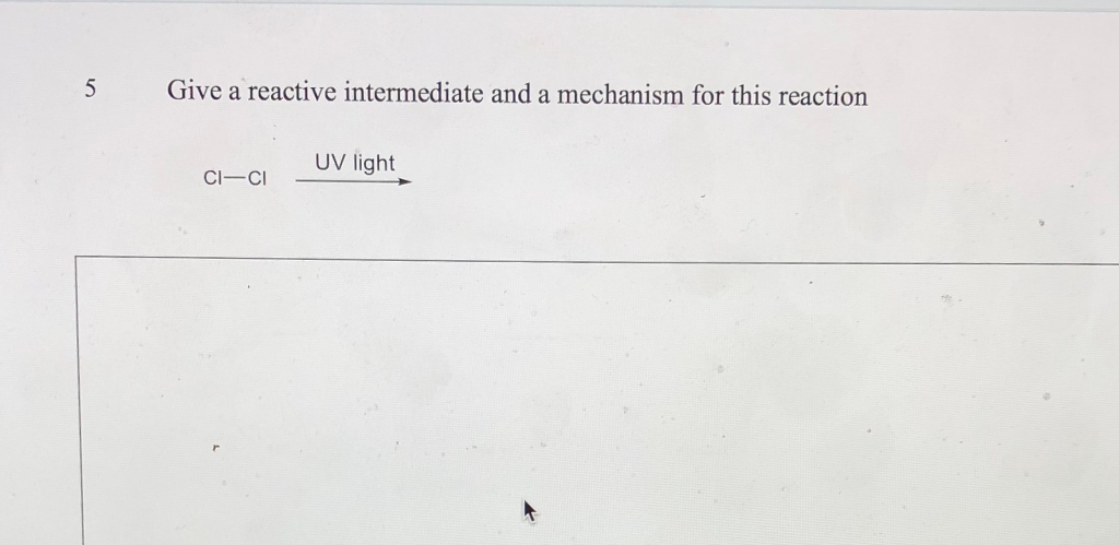 Solved Give a reactive intermediate and a mechanism for this | Chegg.com