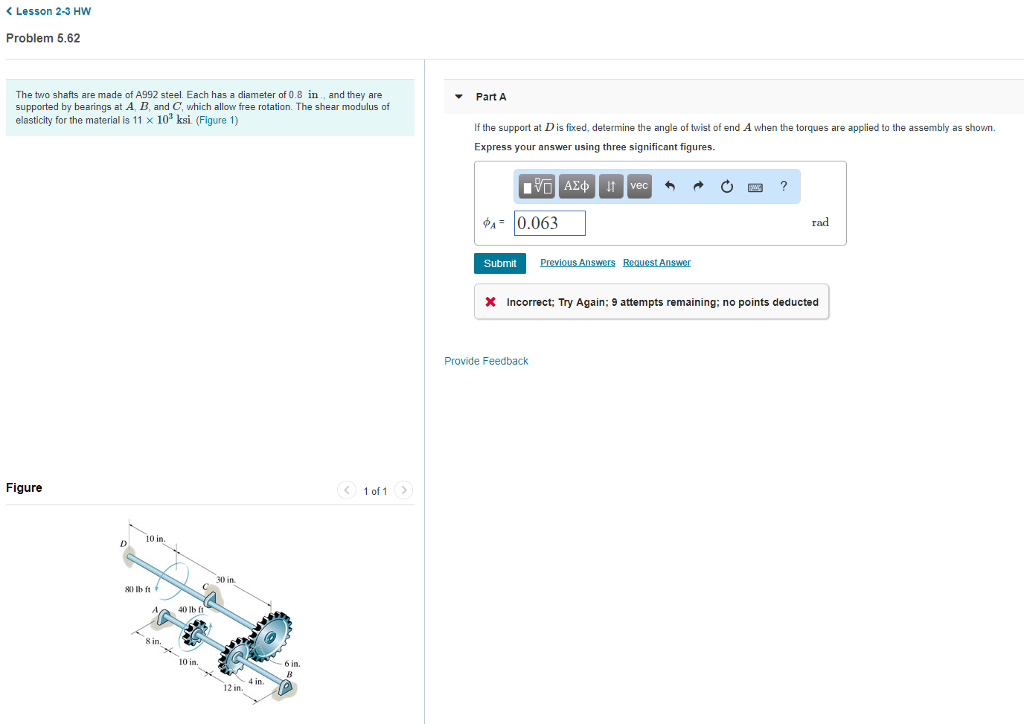 Solved Lesson 2-3 HW Problem 5.62 The two shafts are made of | Chegg.com
