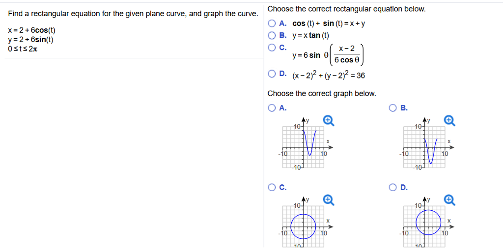 Solved Find a rectangular equation for the given plane | Chegg.com