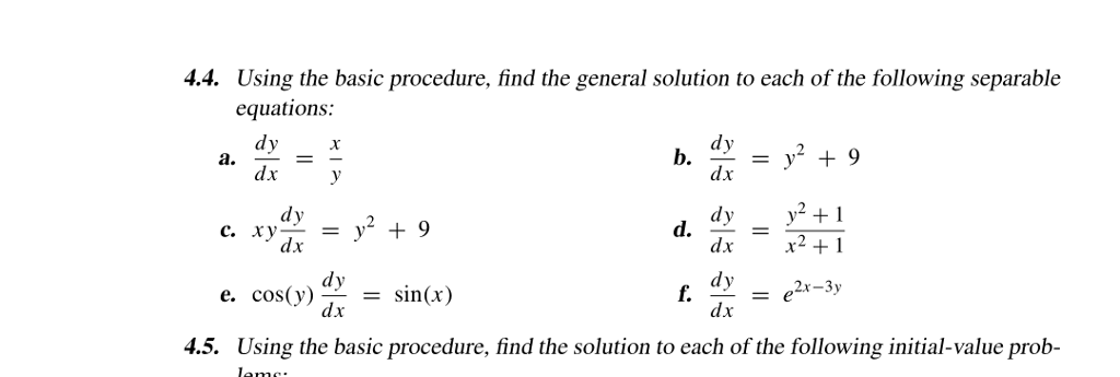 Solved Using the basic procedure, find the general solution | Chegg.com
