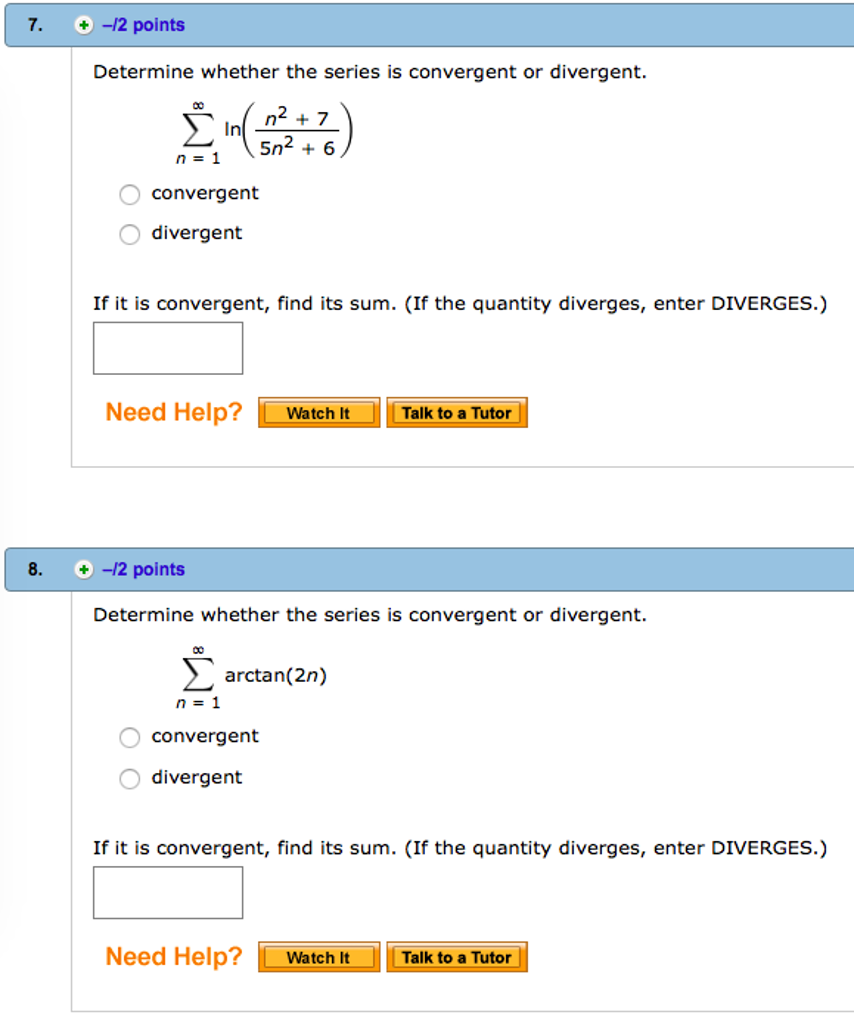 Solved Determine whether the series is convergent or | Chegg.com