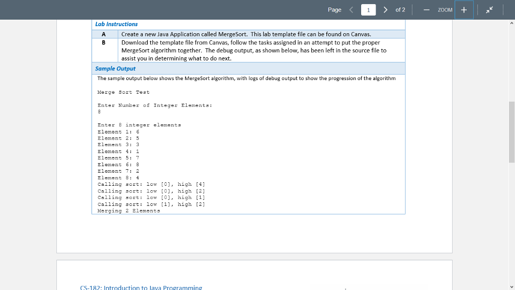 Solved Page of 2 ZOOM The objective of this assignment is to | Chegg.com