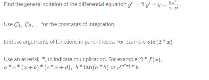 Solved Find the general solution of the differential | Chegg.com