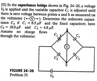 Solved In the capacitance bridge shown in Fig. 24-26, a | Chegg.com