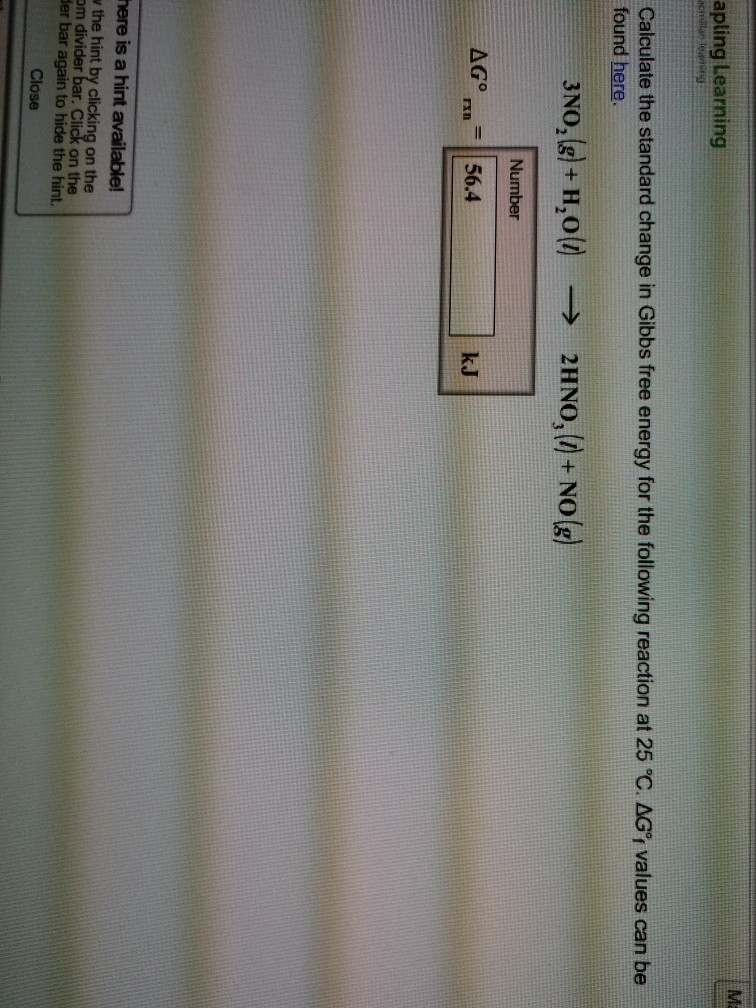 Solved Ma apling Learning Calculate the standard change in | Chegg.com Solved Ma apling Learning Calculate the standard change in | Chegg.com