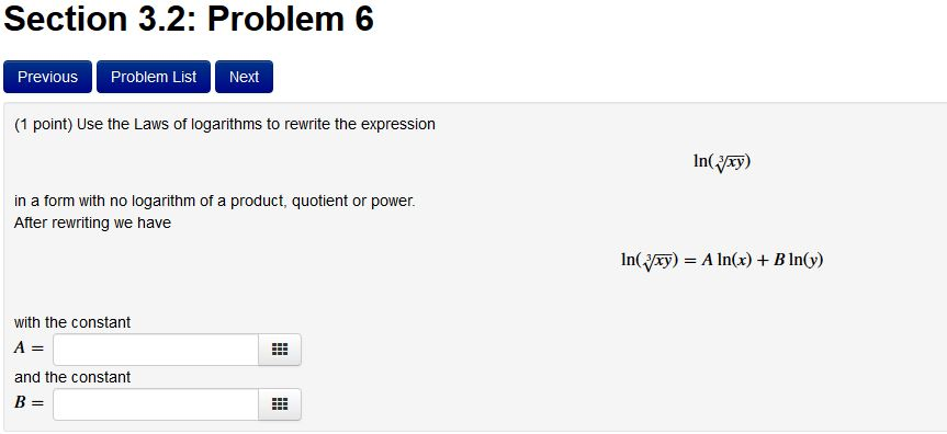 Solved Section 3.2: Problem 6 PreviouS Problem List Next (1 | Chegg.com