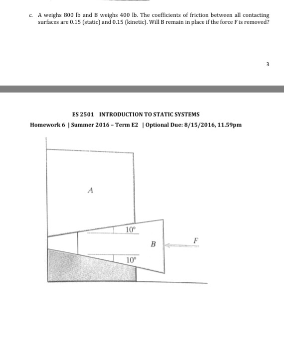 Solved 4 Draw FBD and compute the requirements for the | Chegg.com