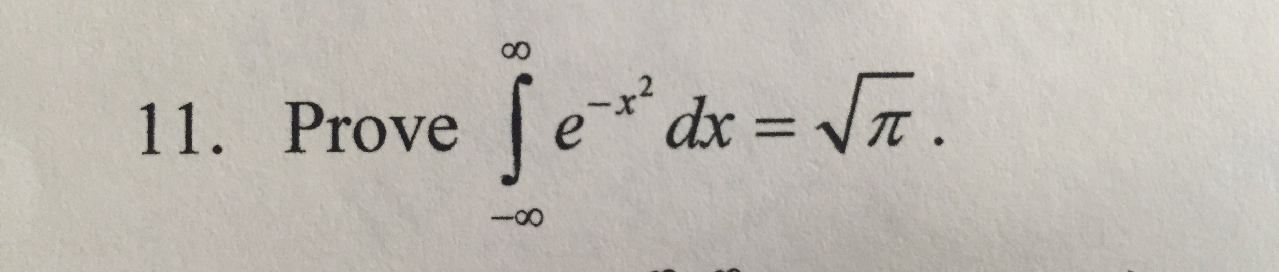 Solved Prove integrate limit -infinity to infinity | Chegg.com