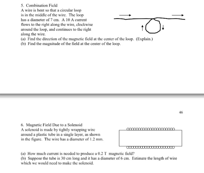 Solved Combination Field A wire is bent so that a circular | Chegg.com