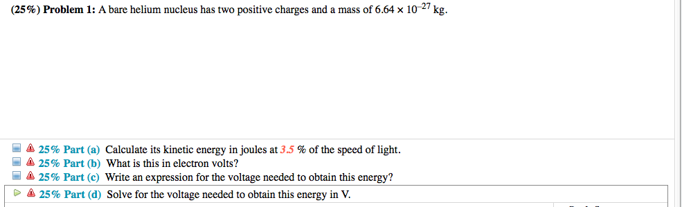 Solved A bare helium nucleus has two positive charges and a | Chegg.com