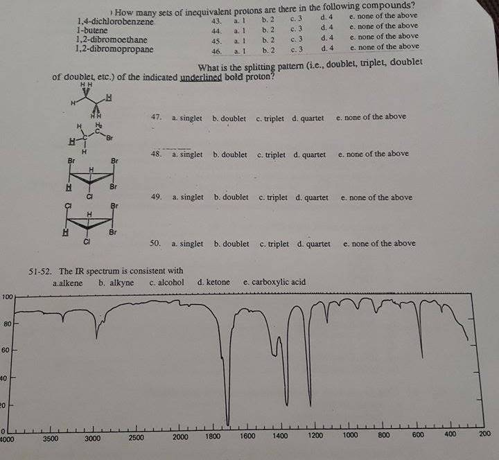 Solved How many sets of inequivalent protons are there in | Chegg.com