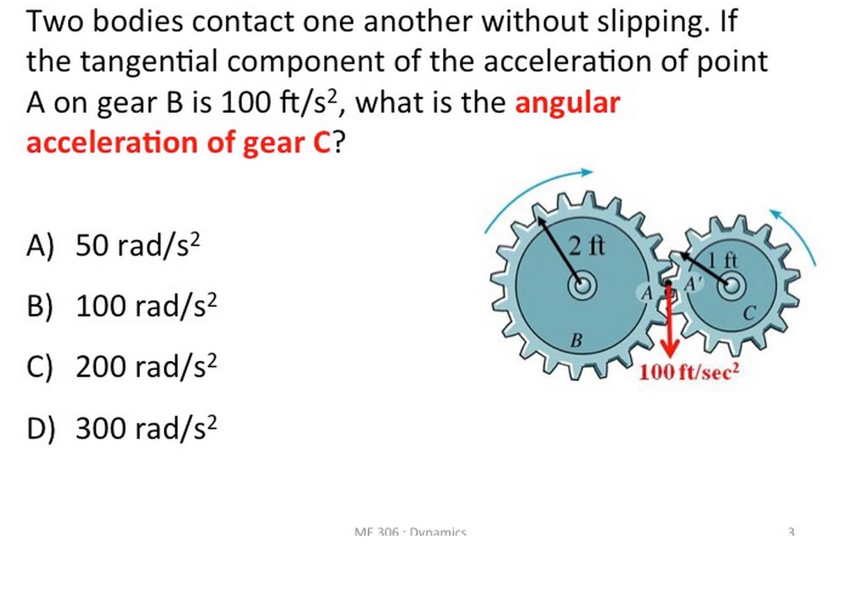 Solved Two bodies contact one another without slipping. If | Chegg.com