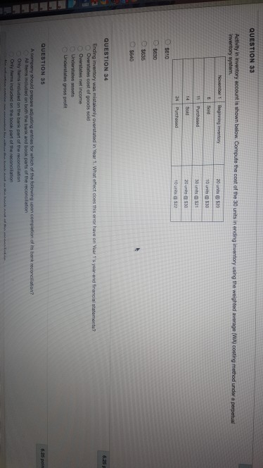 Solved Question 33 Question 35 