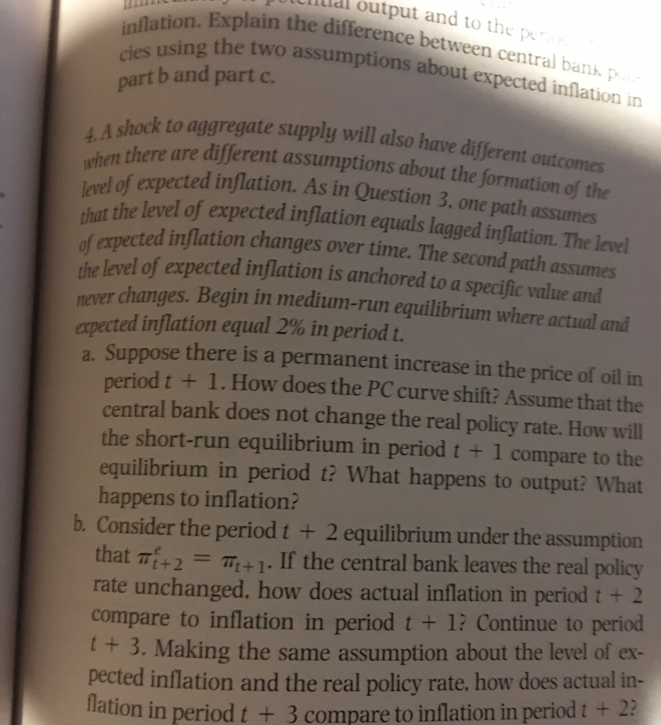 Explain the difference between central bank pouches | Chegg.com