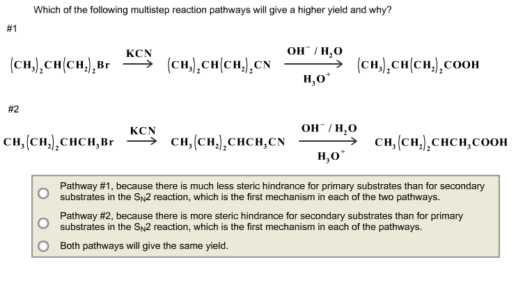Solved Which of the following multistep reaction pathways | Chegg.com