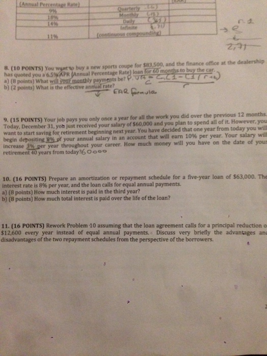 Solved 9. Your job pays you only once a year for all the | Chegg.com