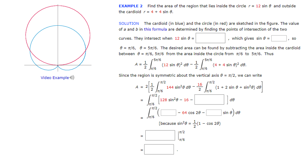 Solved EXAMPLE 2 Find the area of the region that lies | Chegg.com