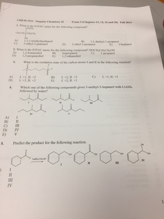 Solved What is the IUPAC name for the following compound? | Chegg.com