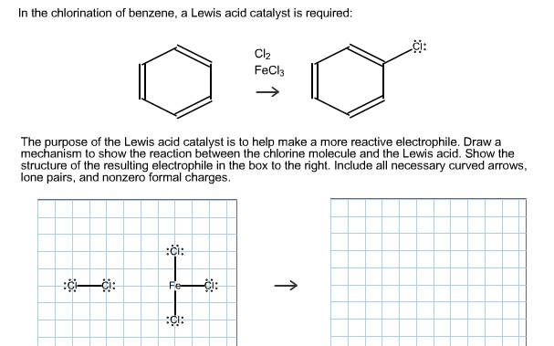 Solved In the chlorination of benzene, a Lewis acid catalyst | Chegg.com