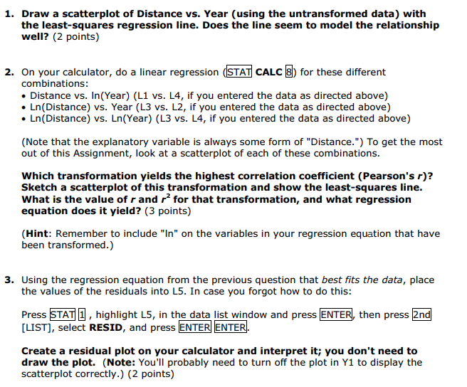 Solved Questions 1 through 6 work with the length of the | Chegg.com