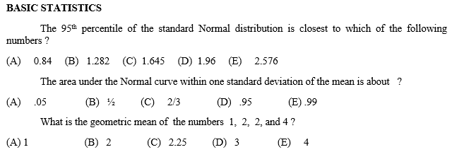 Solved BASIC STATISTICS The 95t percentile of the standard | Chegg.com