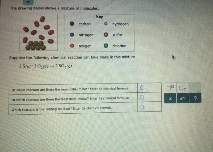 Solved The drawing below shows a mixture of molecules: | Chegg.com