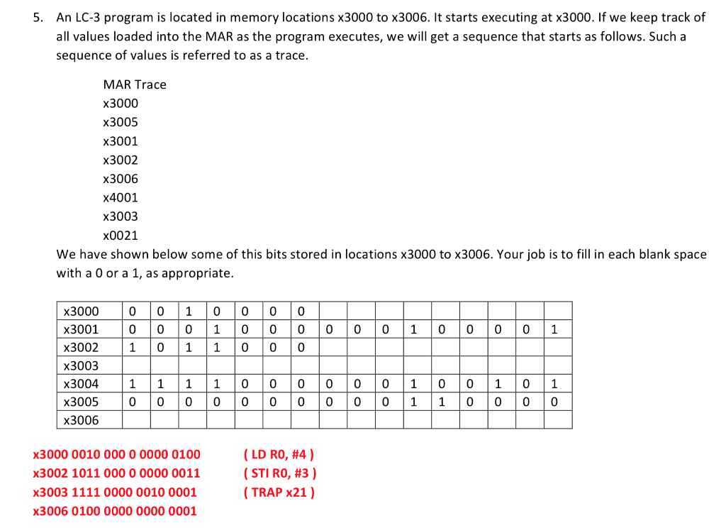 Solved 2. Suppose the following LC-3 program is loaded into | Chegg.com