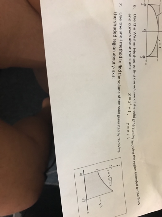 Solved Use the Washer Method to find the volume of the solid | Chegg.com