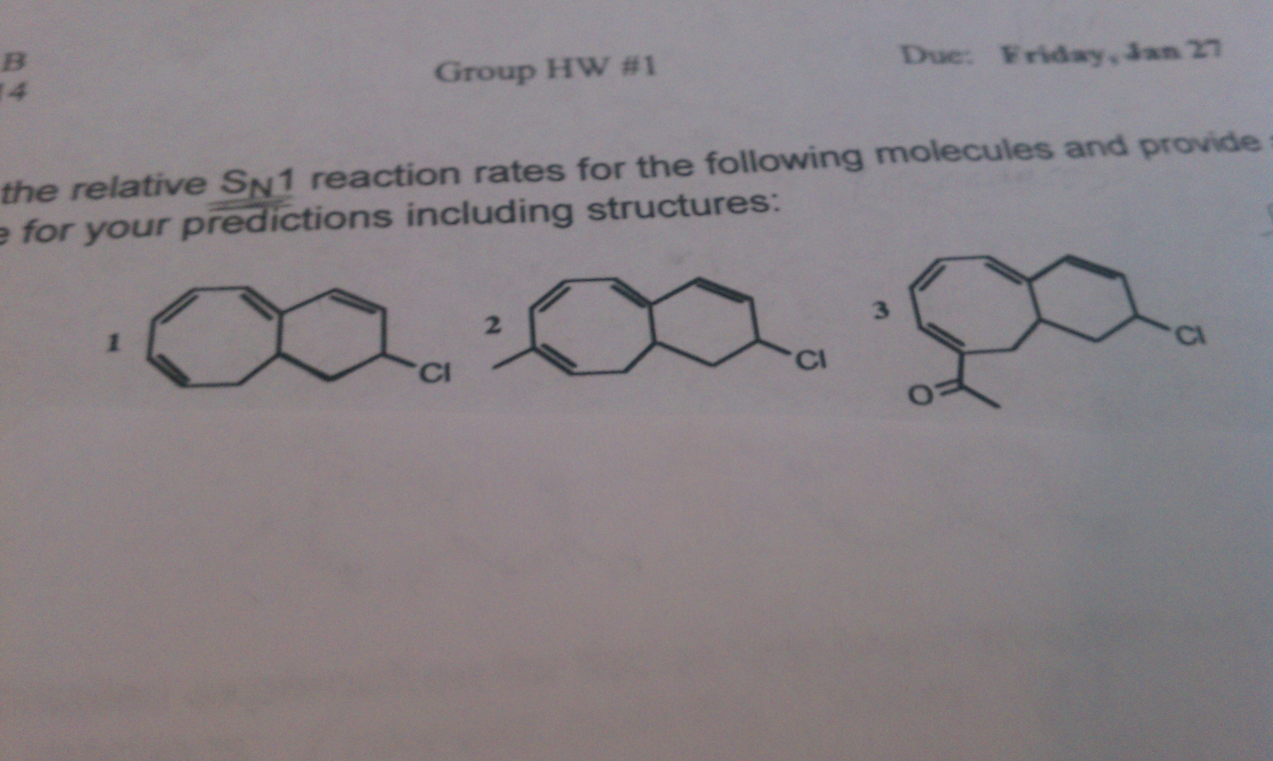 Solved The relative SN1 reaction rates for the following | Chegg.com