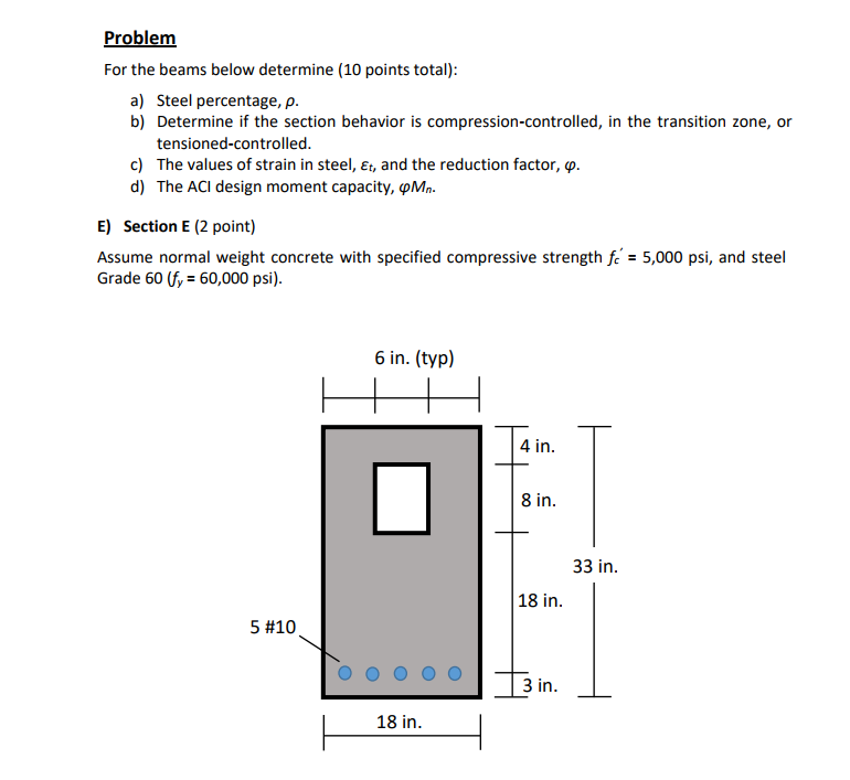 Solved For the beams below determine (10 points total): | Chegg.com